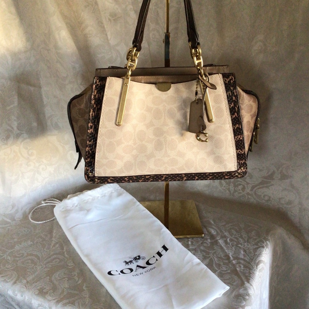 Coach Dreamer In Blocked Signature Canvas Tan Sand Sn… - Gem